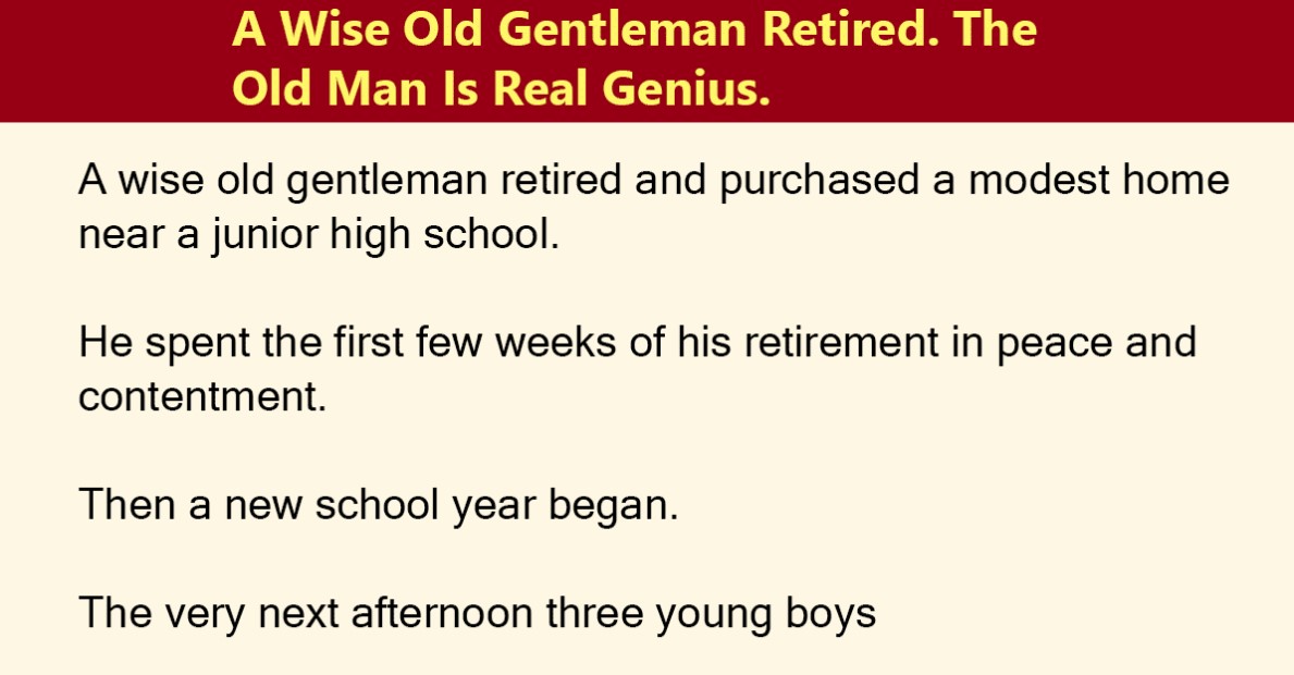 This Wise Old Man is Real Genius - Top Stories